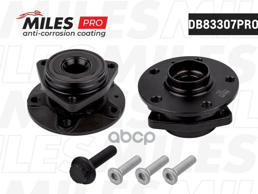 Ступица с подшипником AUDI A3 III/SKODA OCTAVIA III/VW GOLF VII 12- пер. ABS Miles арт. DB83307PRO