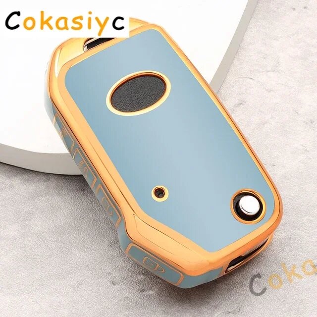 Защищенный брелок, модный чехол из ТПУ для автомобильного ключа, чехол для KIA Sportage Golden Gray