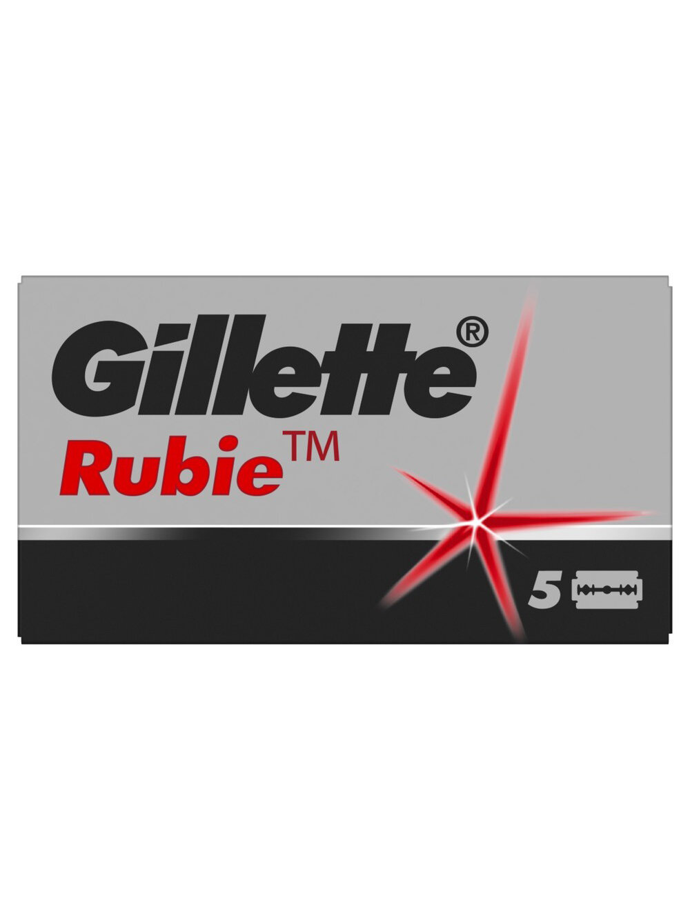 Лезвия для бритвенного станка Gillette Rubie Platinum Plus, 5шт