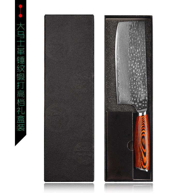 ⭐Дамаск 90CR18 Кованый 6.5inch Шеф-нож Японская кухня Маленький кухонный нож Нож для сашими и филе рыбы⭐