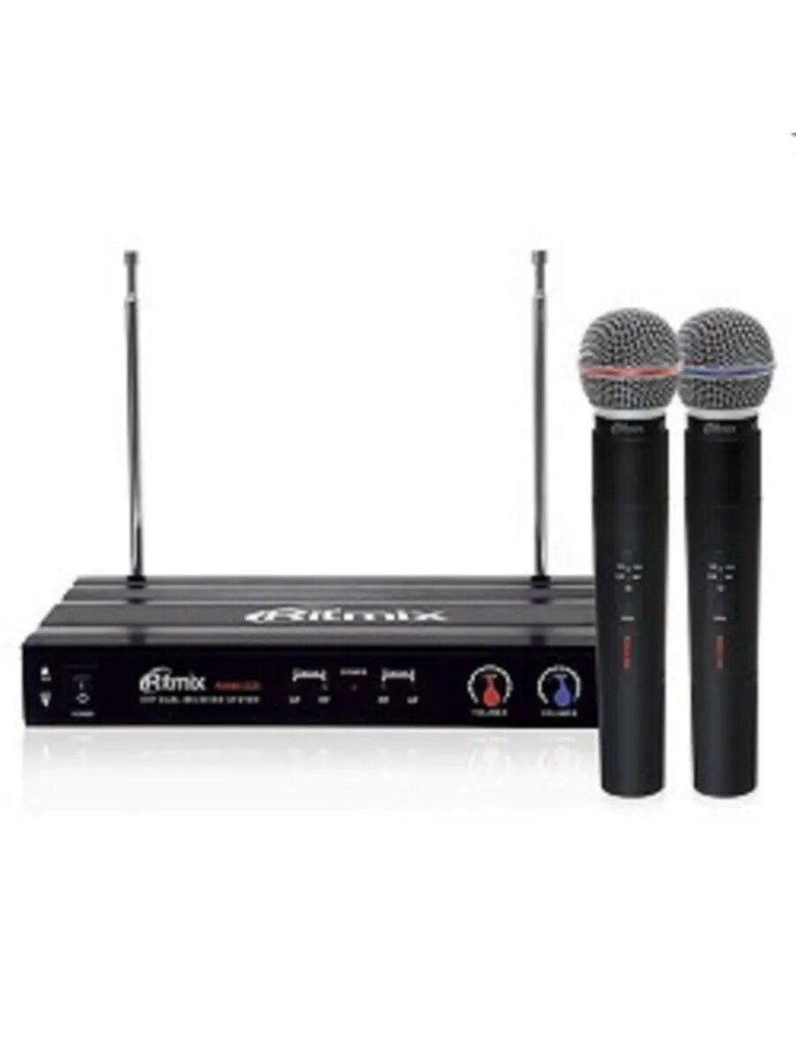 Микрофон RWM-221 black 2 микрофона 87.5-92 МГц 2 канала