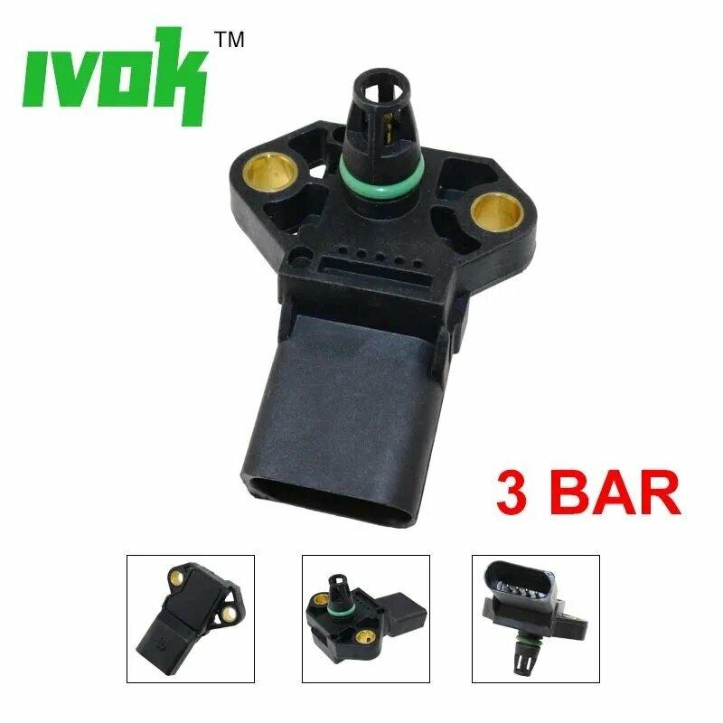 100% тест датчика давления наддува впускного воздуха для audi vw seat skoda 0281002401 038906051c 0 281 002 401 038 906 051 c