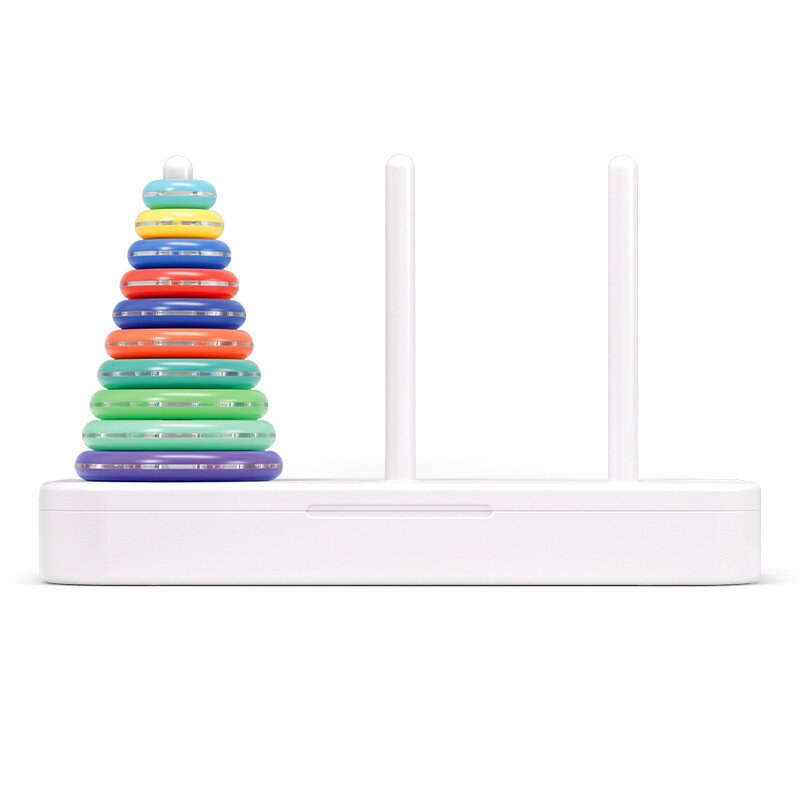 Moyu Culture 6/8/10-слойная детская головоломка «Башня Ханой» обучающая игрушка-блоки радуги Цвет：Moyu Башня Ханой - 10