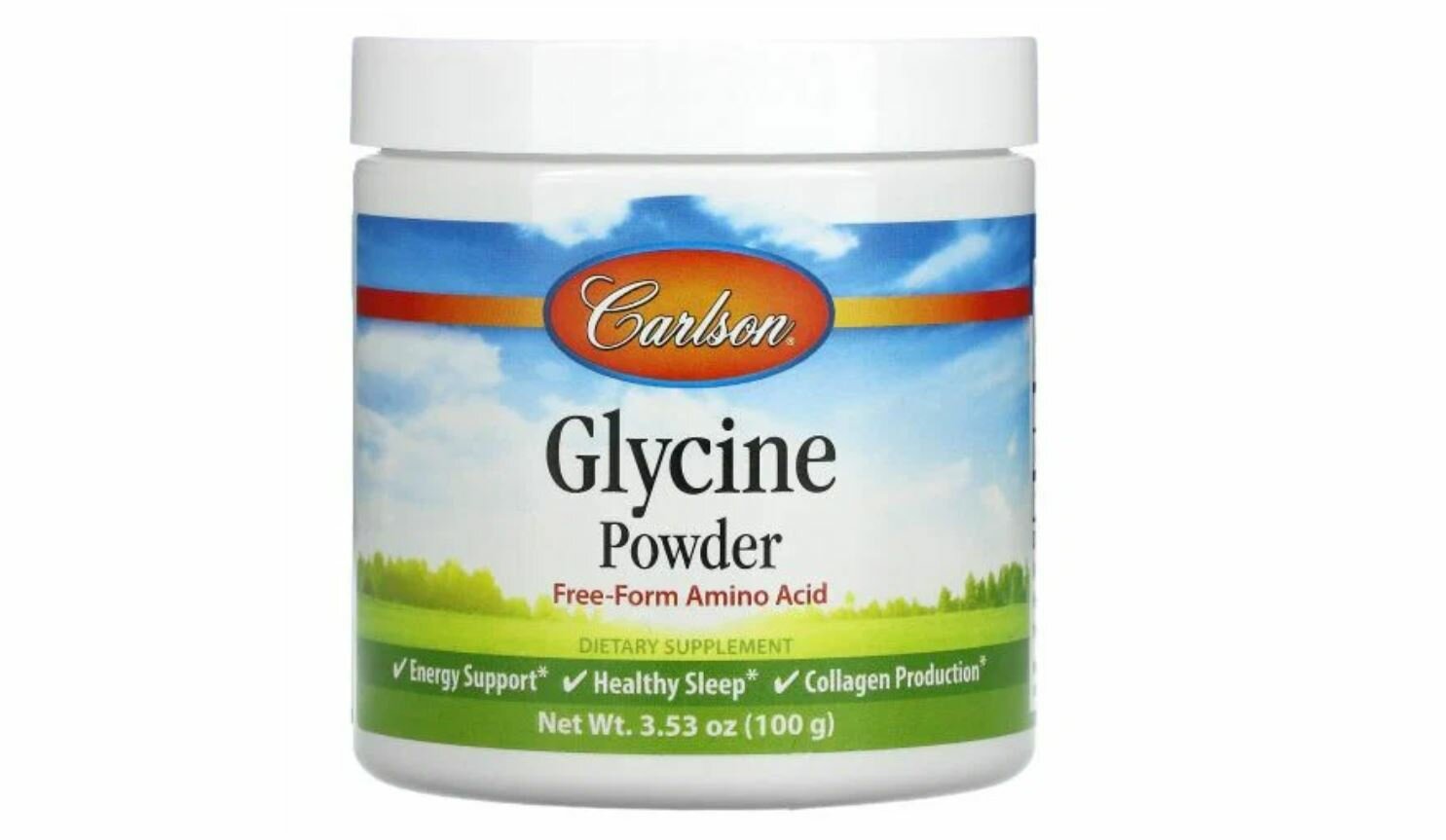 Carlson Labs, Глицин, аминокислоты в форме порошка 3,5 мг 100 гр
