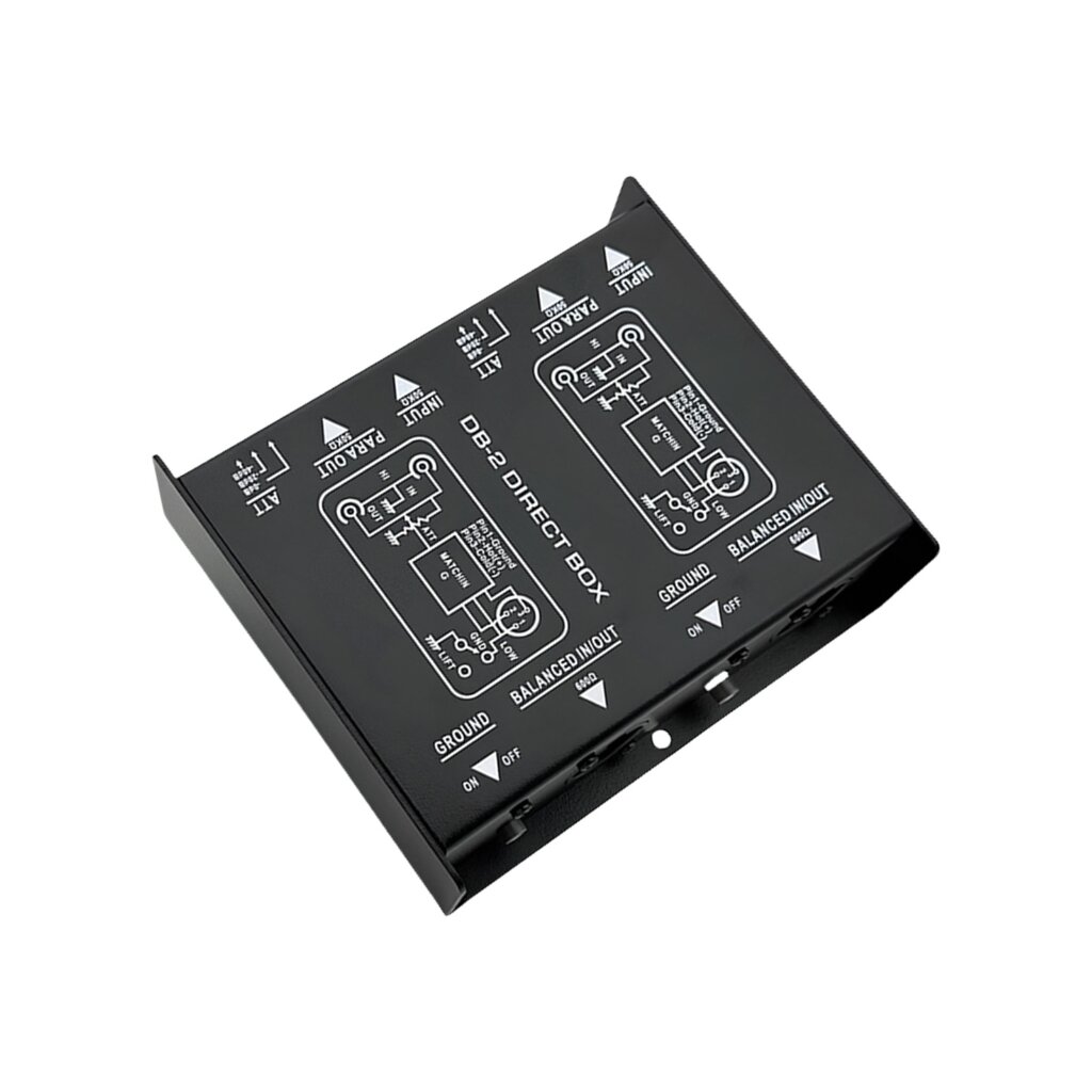 Студийный 2-канальный пассивный DI-бокс для систем живого звука, изоляция сигнала