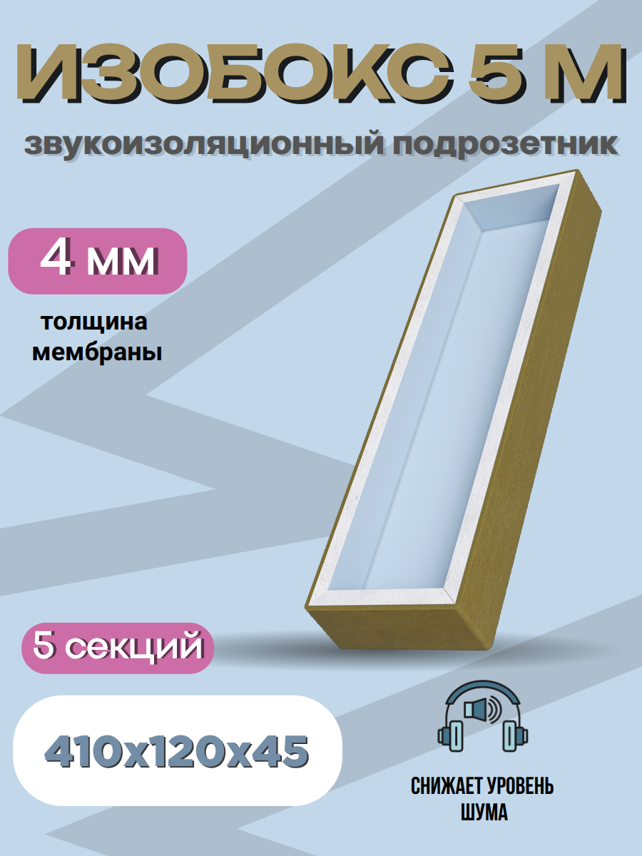 Подрозетник звукоизоляционный ИзоБокс 5М Soundguard