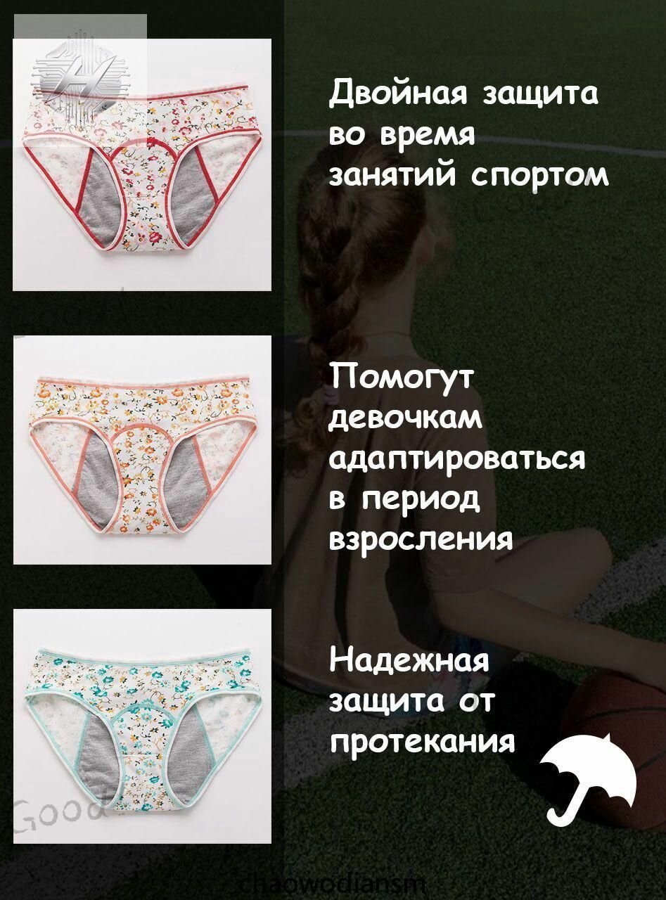 Трусы менструальные многоразовые впитывающие урологические для месячных