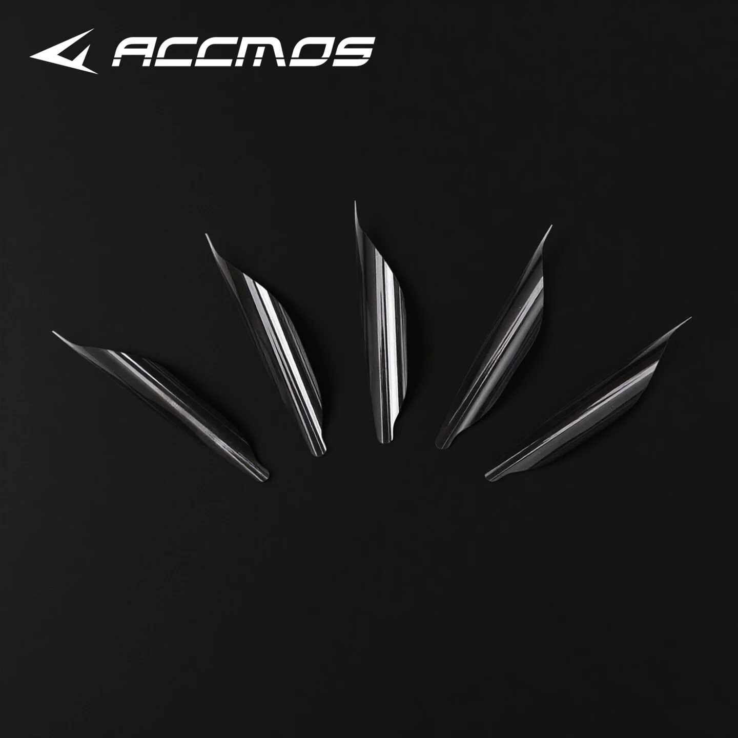 ACCMOS Спиральные лопасти для стрельбы из лука 1,8 дюйма Черный, LH Black