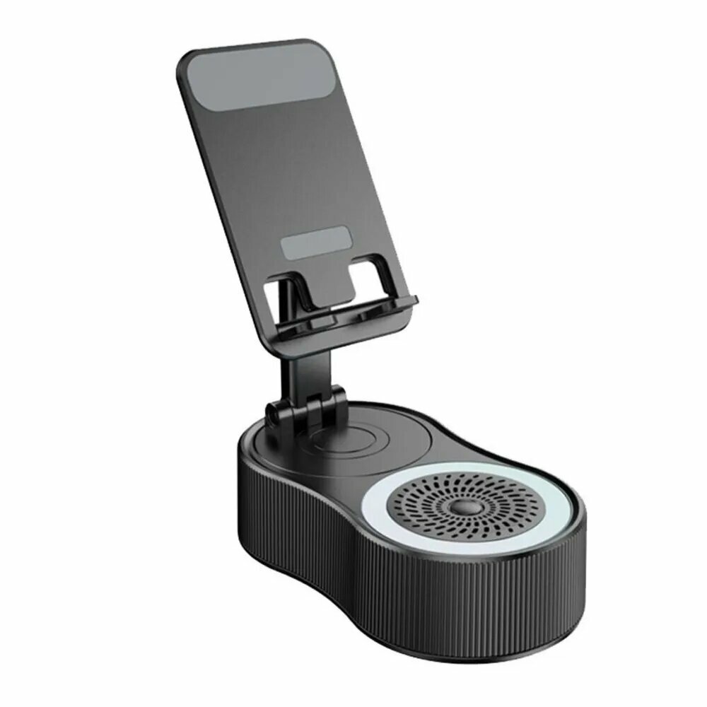 Портативная док-станция с колонкой, Черный
