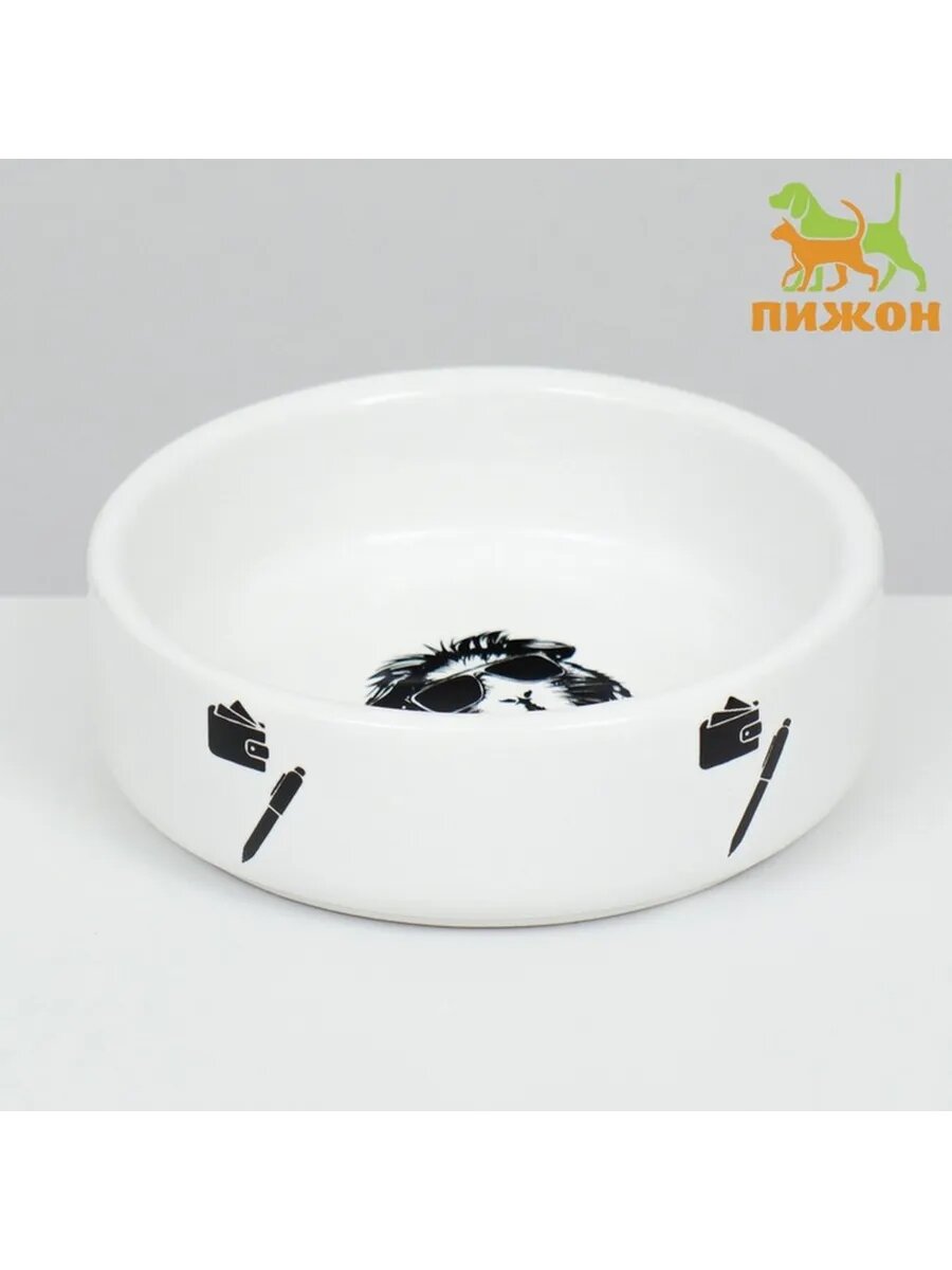 Стильная керамическая миска для мелких грызунов