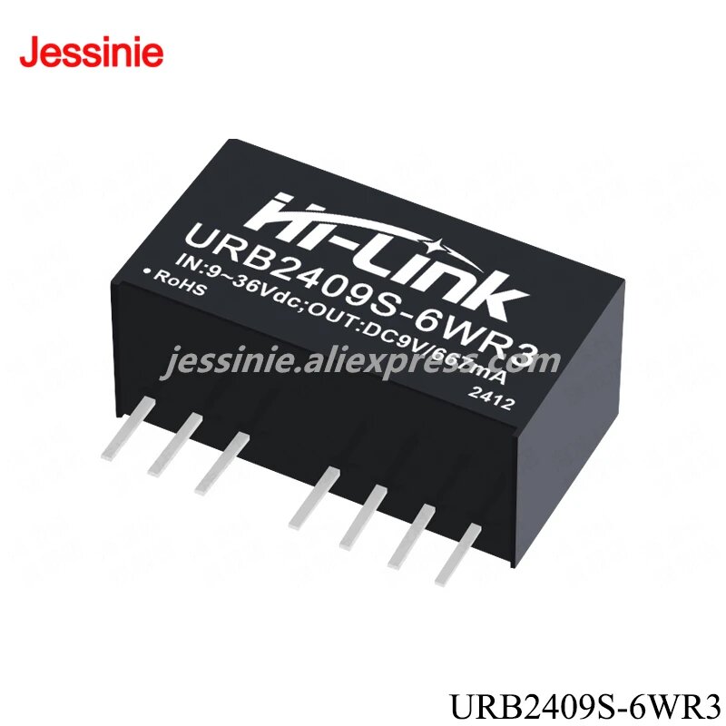 Hi-Link URB2409S-6WR3, 6Вт, 24В, изолированный регулятор