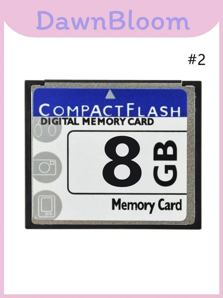 Карта памяти compact cf classic design 32gb/64gb/128gb для canon nikon camera slr, white, 32 gb