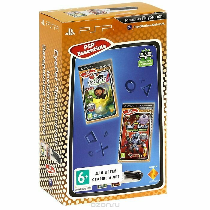 Комплект EyePet приключения + Invizimals: Затерянные племена + Камера PSP [РSP, русская версия] NEW