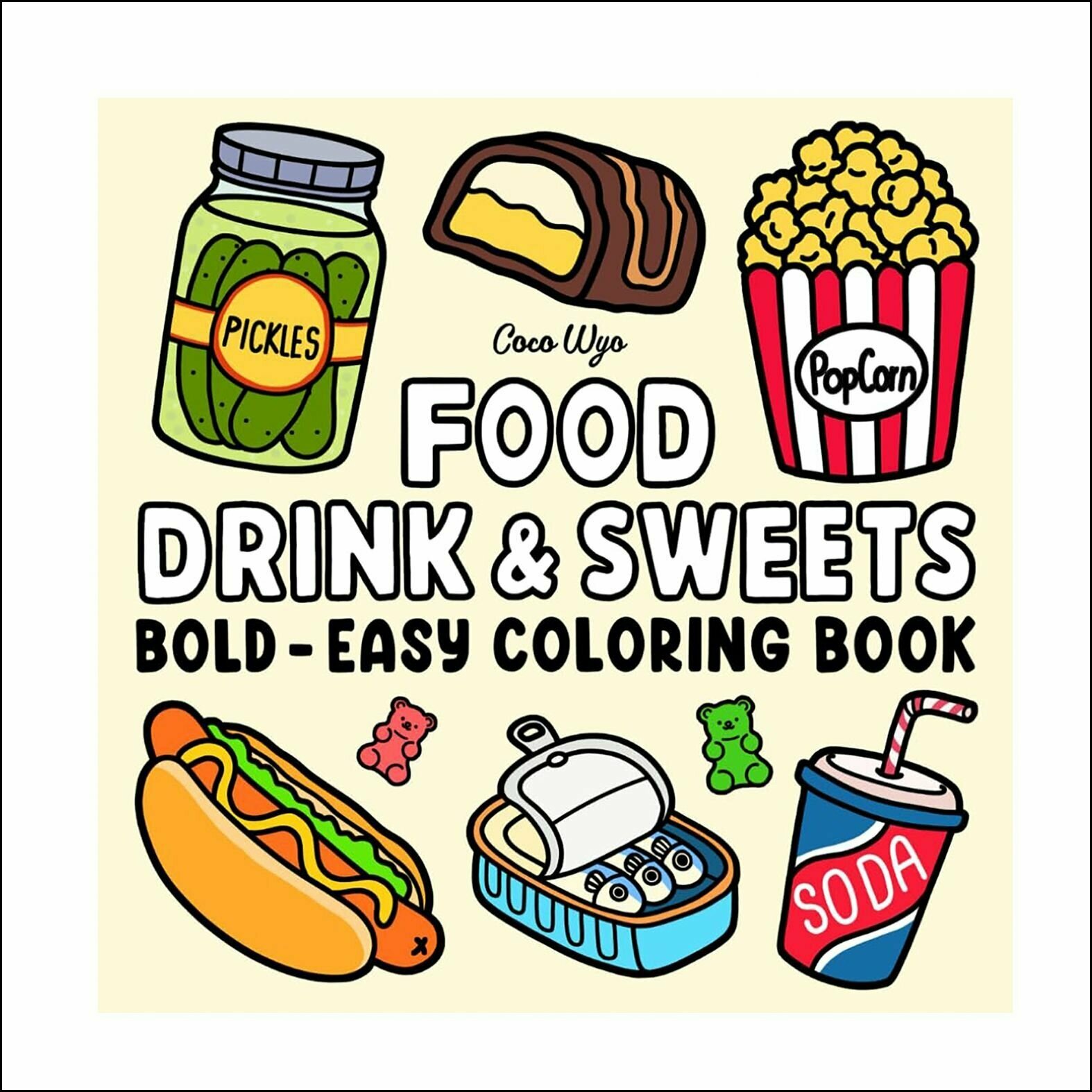 Раскраска антистресс для детей и взрослых "food drink & sweets coloring book"
