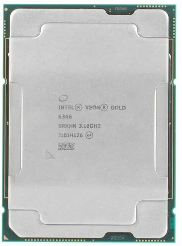 Серверный процессор Intel Xeon Gold 6346 (CD8068904570201S) OEM - FCLGA4189, 16 x 3,1 ГГц, L3 - 36 МБ, DDR4-3200 МГц, TDP 205 Вт