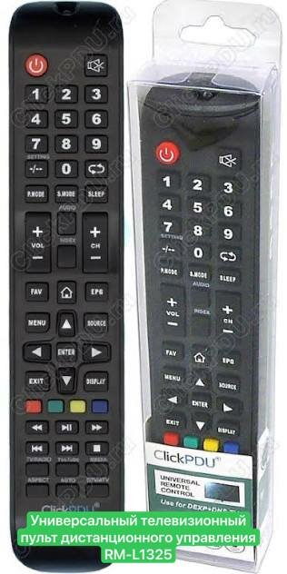 Пульт RM-L1325 для телевизора DEXP F32D7000B, DEXP F43D8000K
