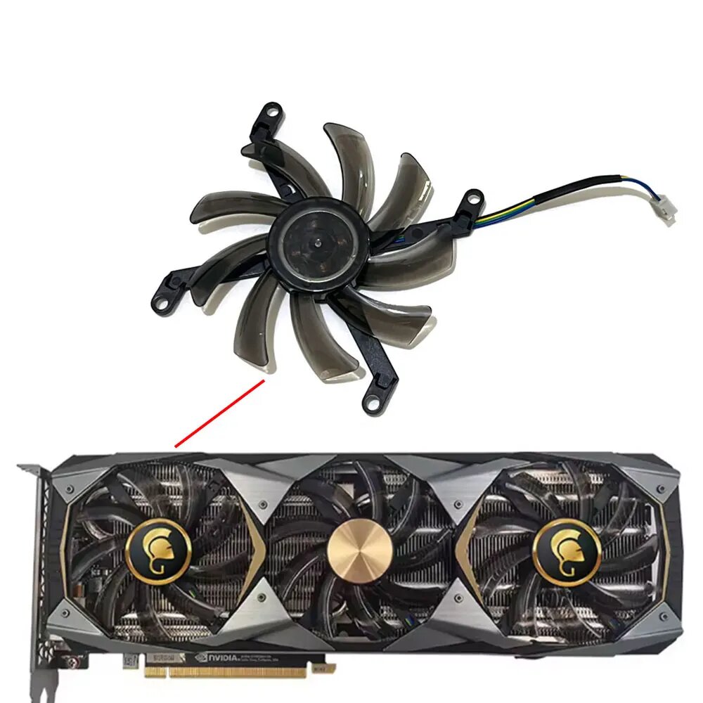 Вентилятор видеокарты LS T129215SU 87 мм, FAN-A