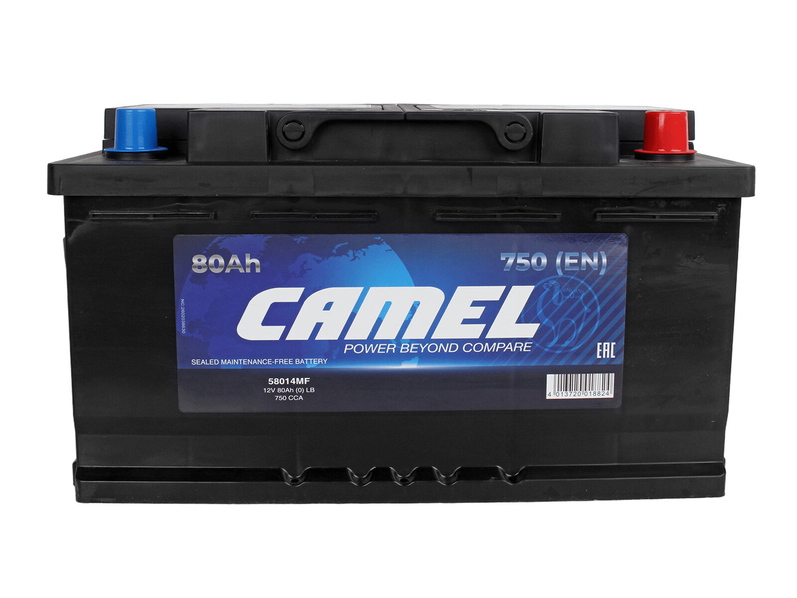 Аккумуляторная батарея CAMEL 6СТ80 LB обратная низкая