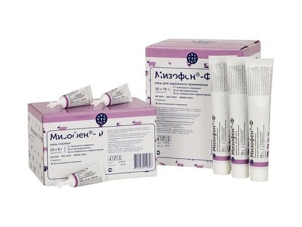 Мазь для глаз для с/х и домашних животных, 1 шт 75 гр