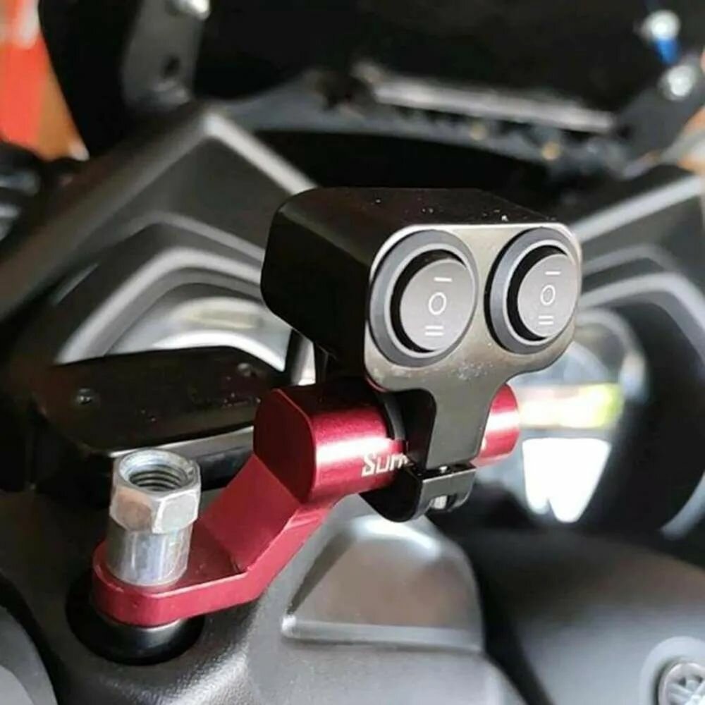 3-Позиционный Переключатель Фары на Руле мотоцикла 12V Кнопка включения/выключения Света