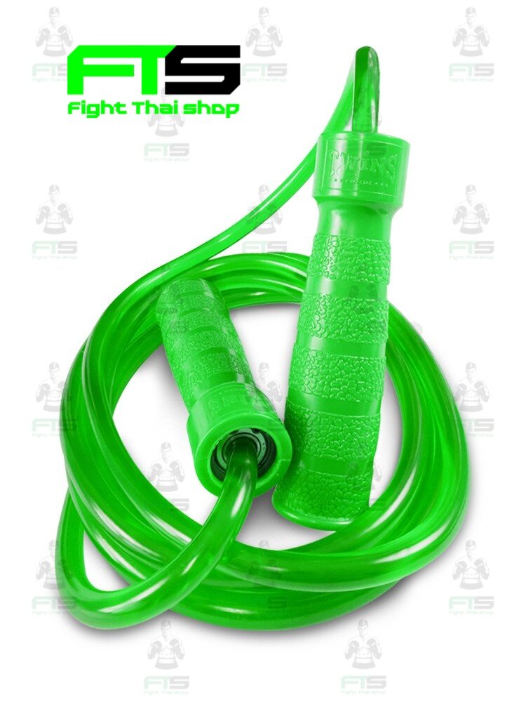Скакалка Twins Special зеленая для бокса и единоборств утяжеленная SR2