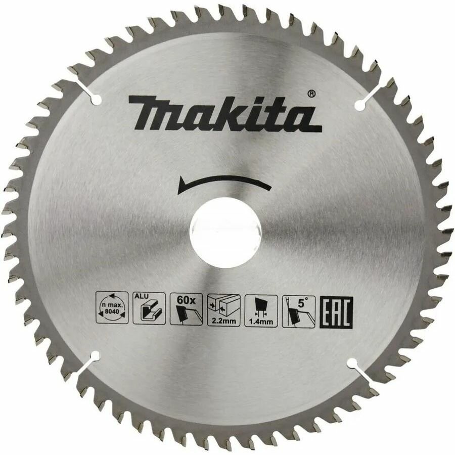 Пильный диск Makita "макита" D-81371, для алюминия, 190x30x60 мм