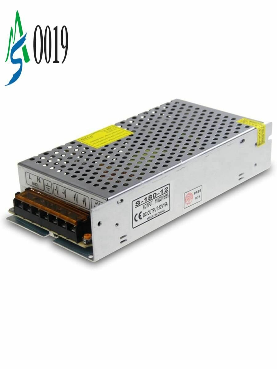 J8(V F B H) DC 12V 15A 180W Источник питания Переключатель трансформатора AC 110V / 220V на 20Amp Импульсный адаптер-преобразователь LED (15A)