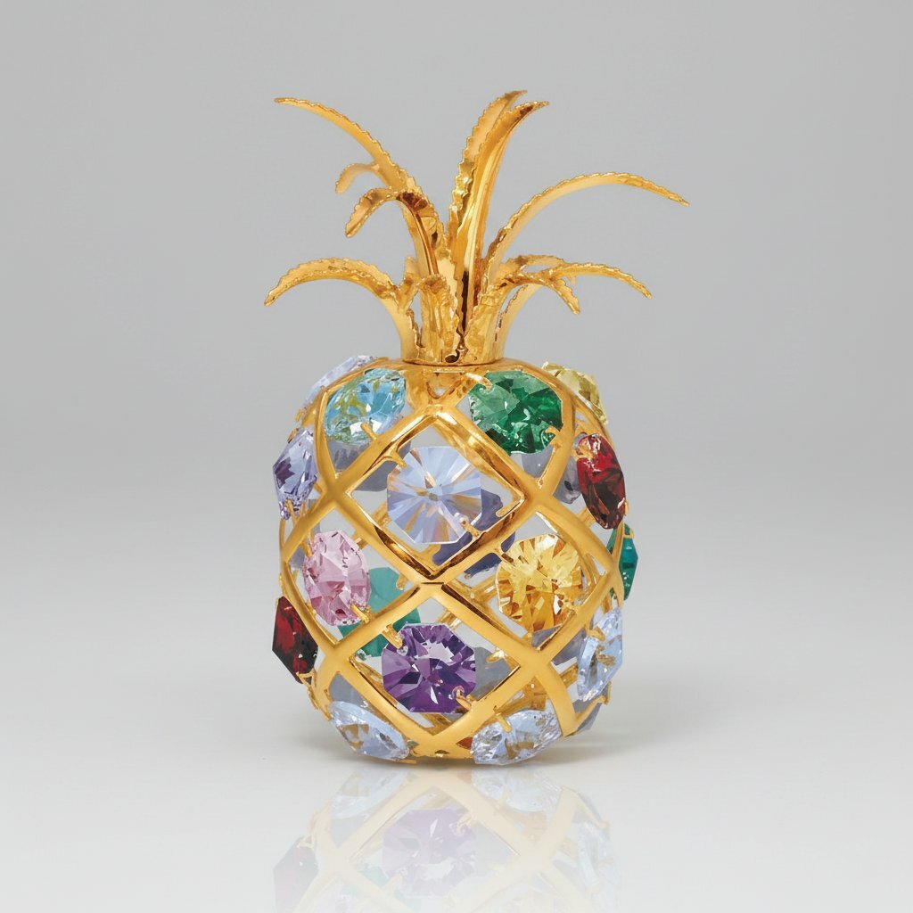 Фигурка Ананас с цв. кр. AR-3818/1 Crystal Temptations США Металл, кристалл