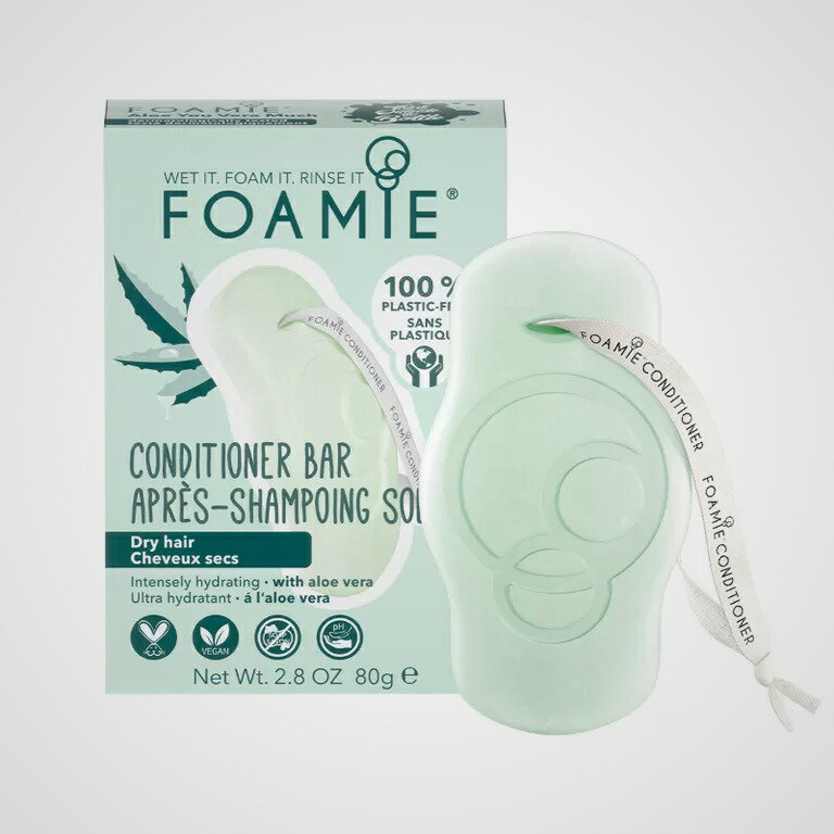 Твердый кондиционенр Aloe You Vera Much для сухих волос 80 гр FOAMIE Aloe You Vera Much Conditioner Bar Кондиционер 80 гр