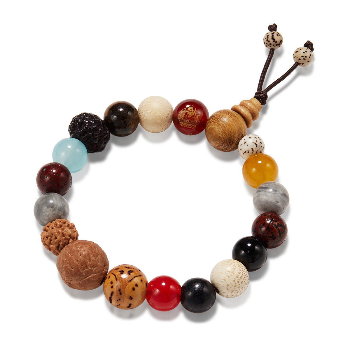 Браслет, бусины Бодхи