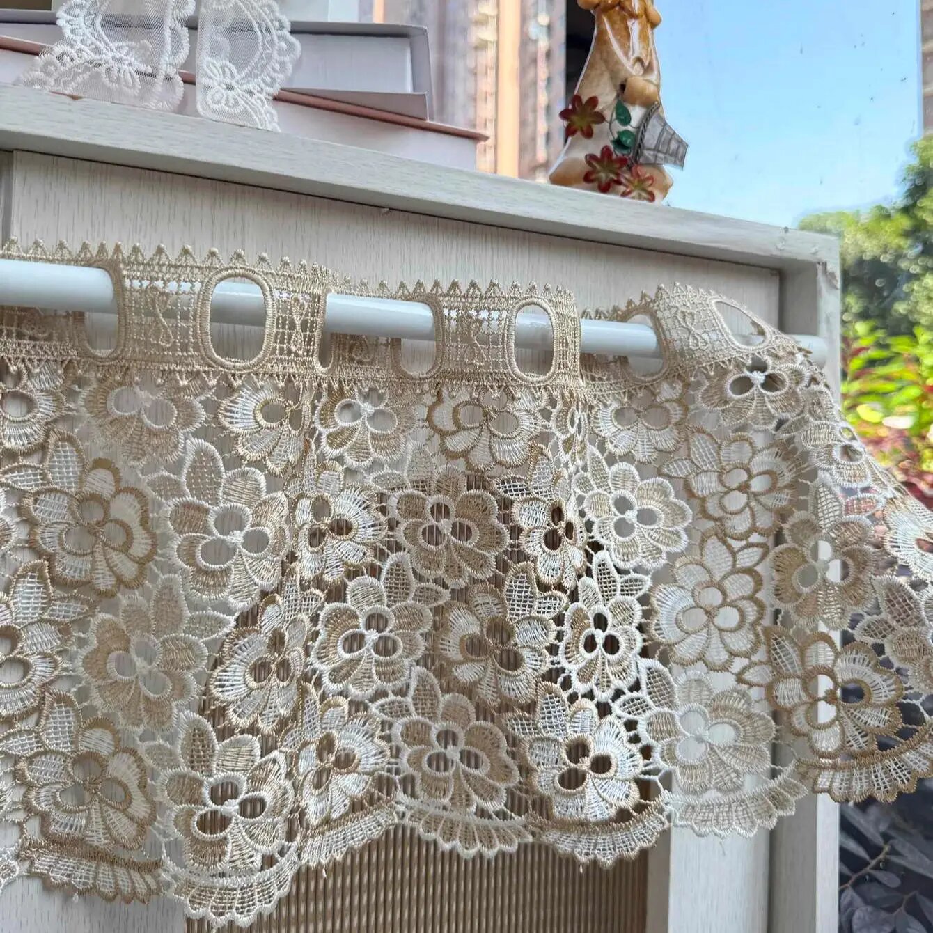 Ламбрекен тияна бежевый 1 Panel W100xH25cm