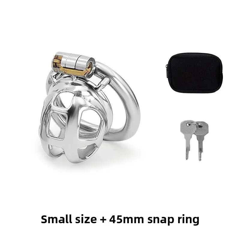 Новинка 2026 года, металлическая клетка целомудрия Mamba, устройства정조대, замок для Small (45mm)