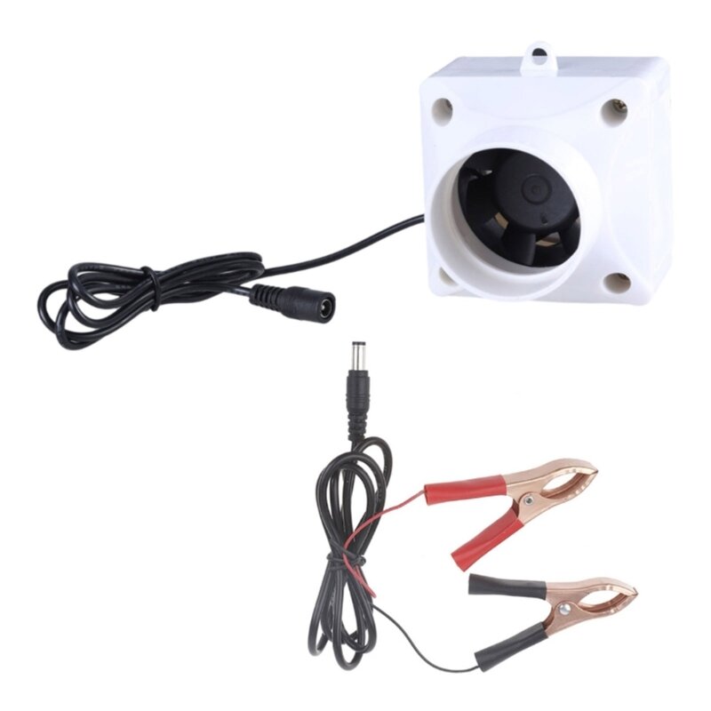 Эффективный Канальный Вентилятор 12 В 50 мм С Батарейным Зажимом Кабель Питания Для Вытяжки Воздуха В помещении Кухни Ванной Комнаты Гаража