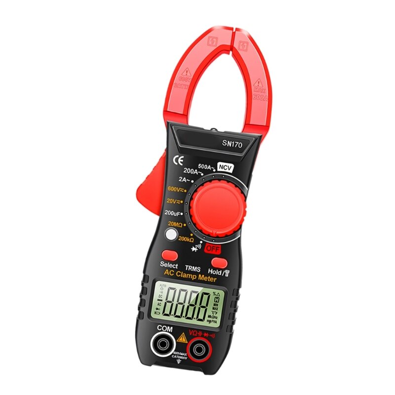 Высокоточный Цифровой Зажимной Мультиметр Для Измерения Напряжения Тока Сопротивления Емкости С функцией NCV