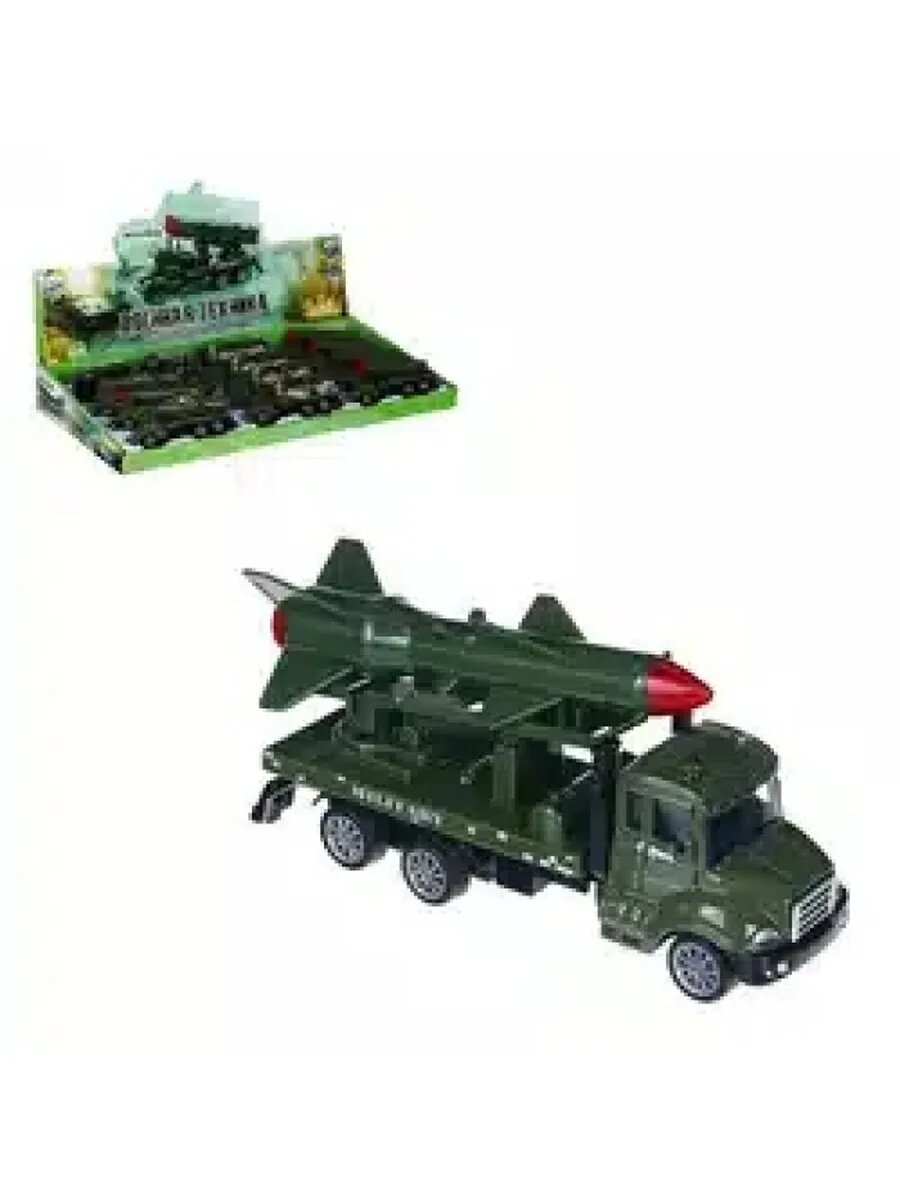Машина в виде военной техники, инерция, ABS, металл, 11,2x