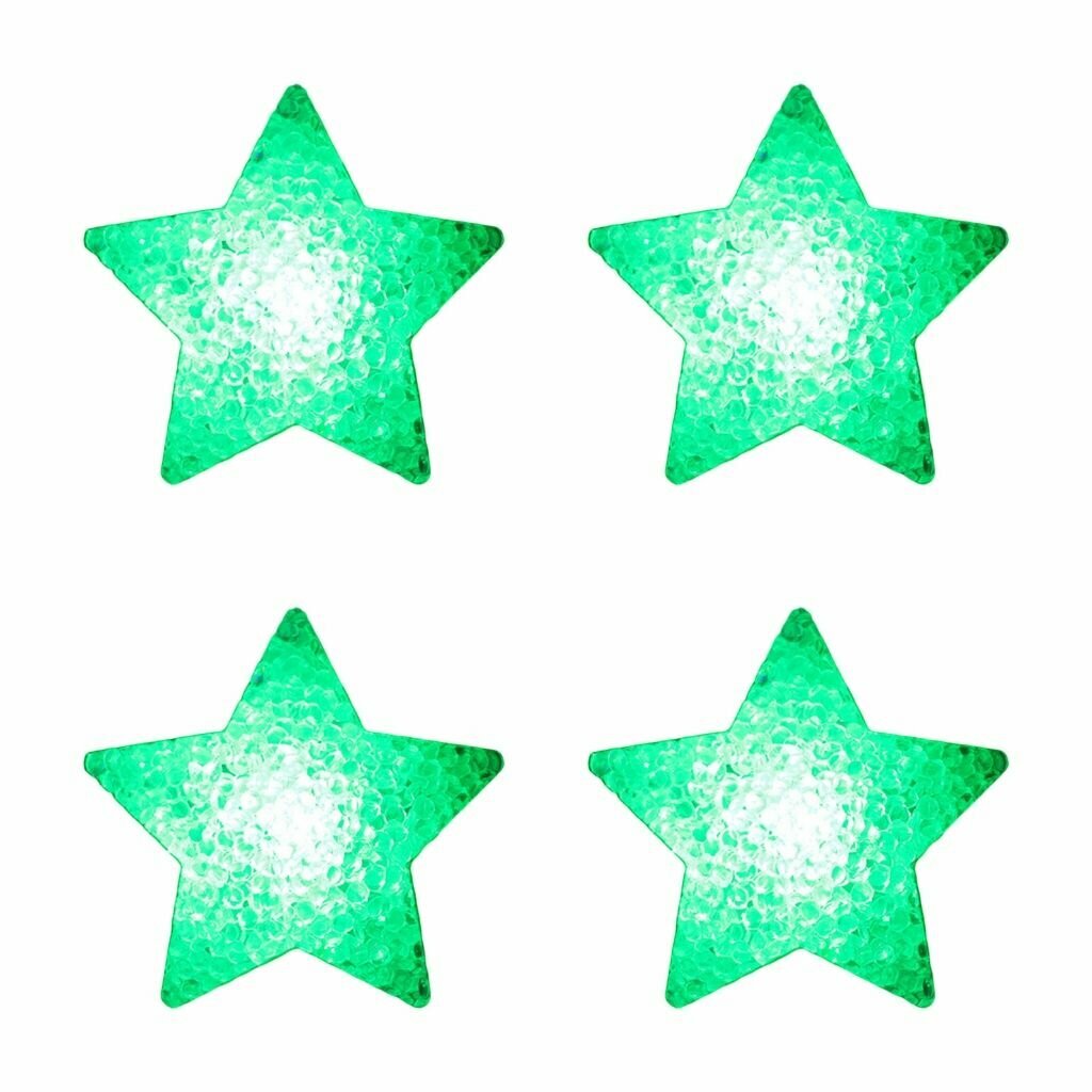 1 упаковка из 4-х ручных реквизитов для танцевального представления star light-зеленая оболочка green light