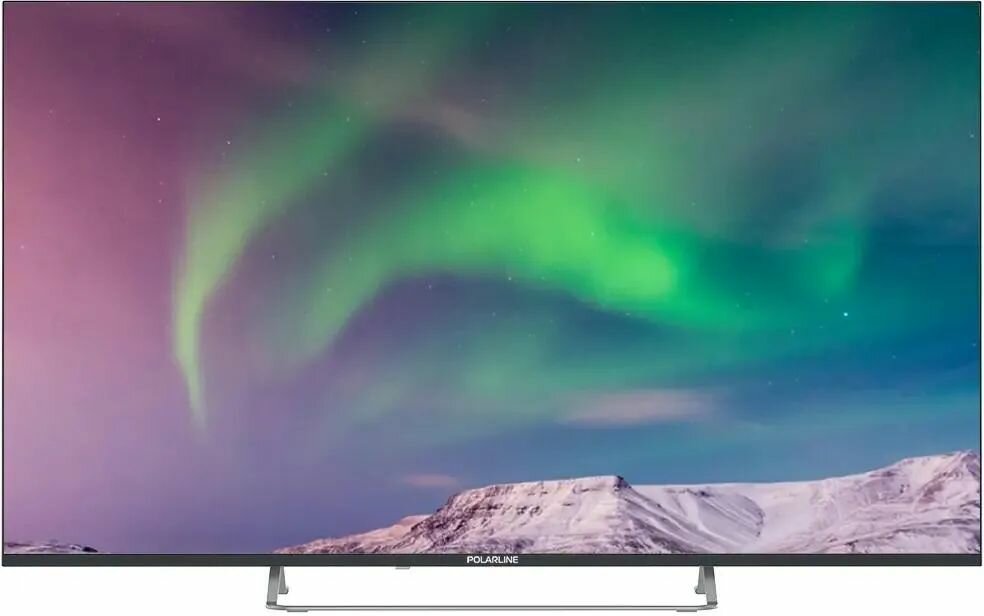 55" Телевизор POLARLINE 55PQ71STC-SM QLED, 4K Ultra HD, черный