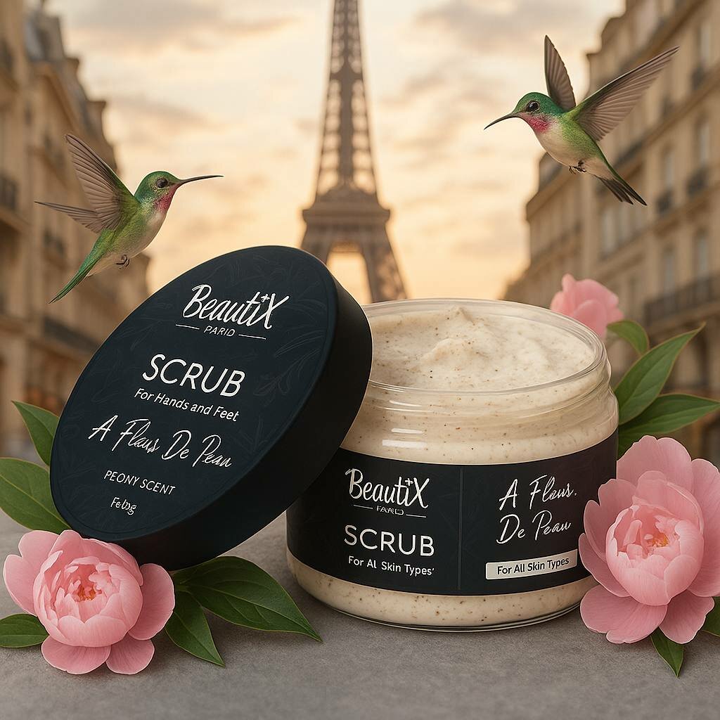 Скраб Beautix Парфюм, для рук, ног и тела, пилинг и отшелушивание, 200 мл