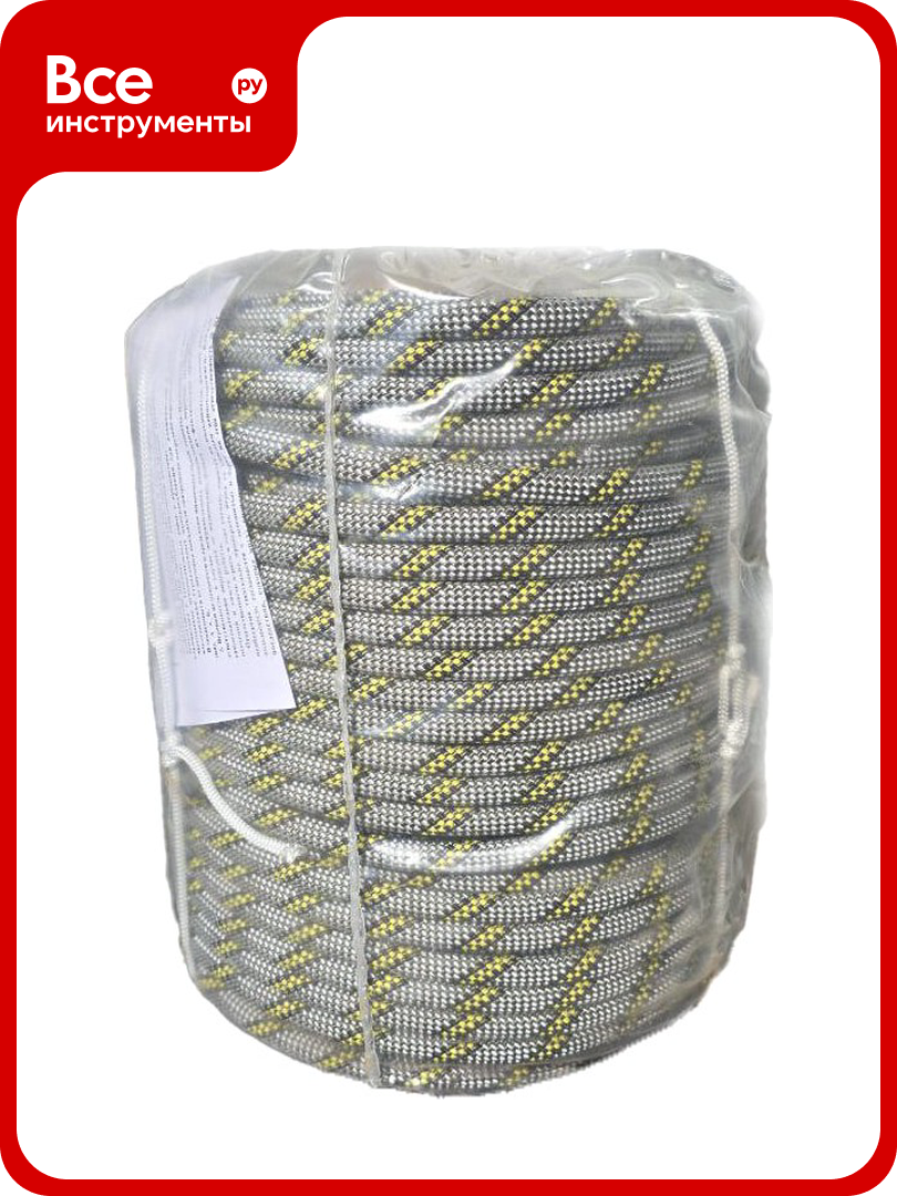 Высокопрочная страховочная веревка АзотХимФортис 48-прядная, Статика ВСС, бобина,