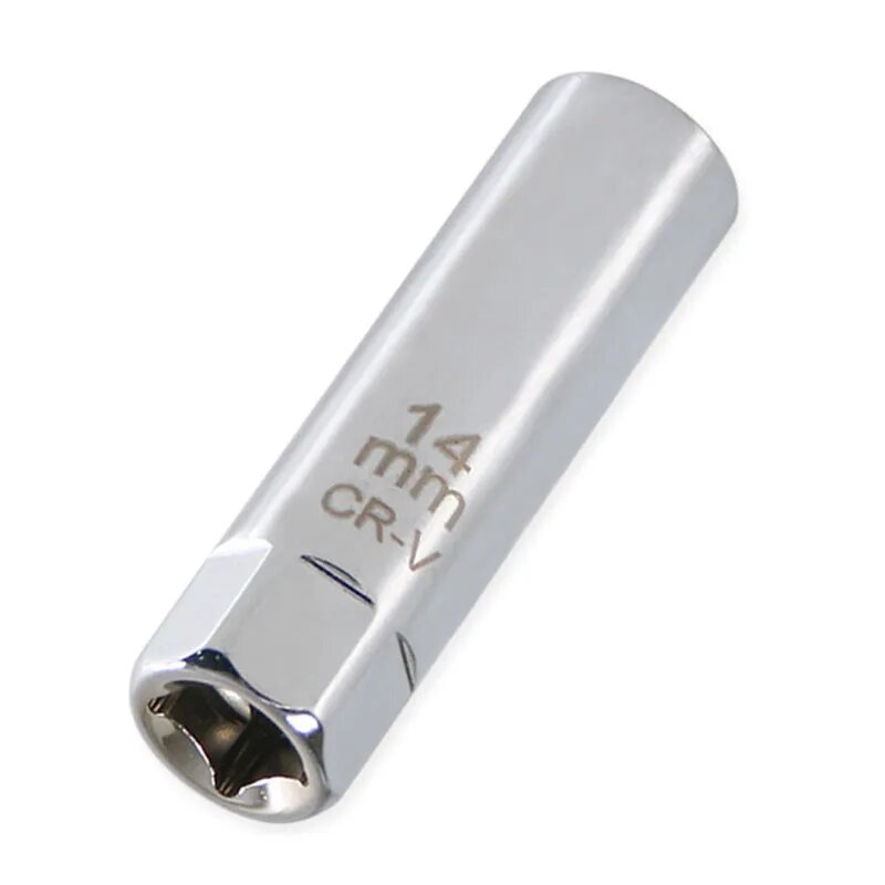 Универсальный Магнитный Ключ Для Свечей Зажигания 3/8' 12-гранный Тонкостенный 14мм/16мм Из Хромованадиевой Стали Для Авторем.