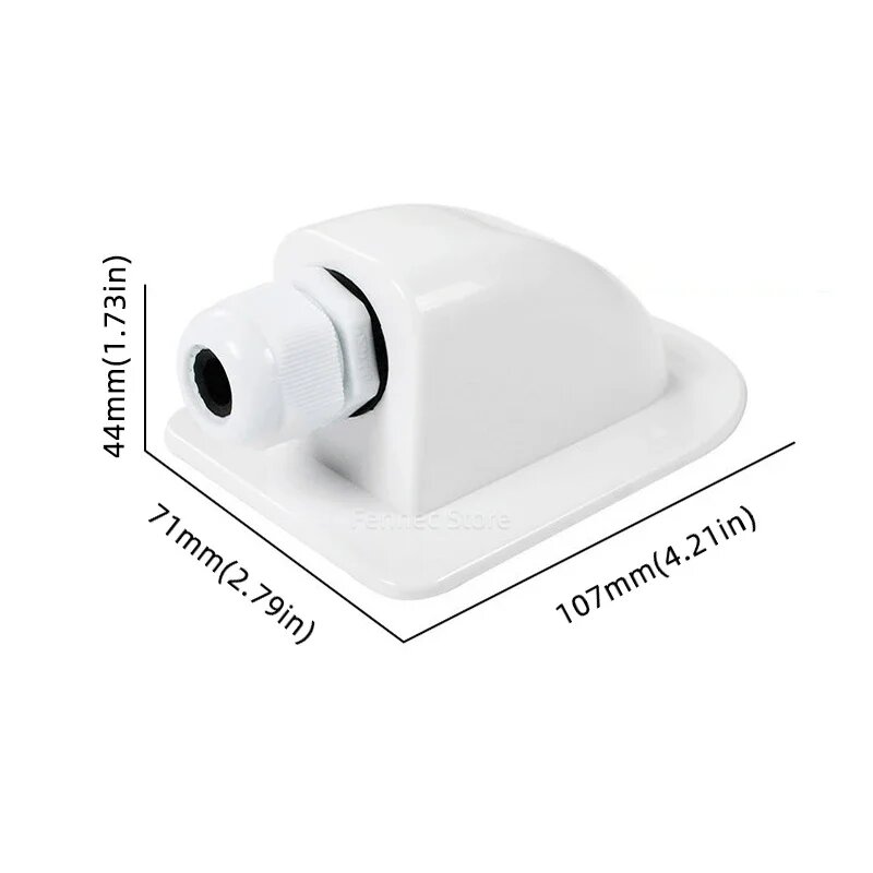 Комплект крепежных кронштейнов для крепления солнечной панели на крыше White Single hole