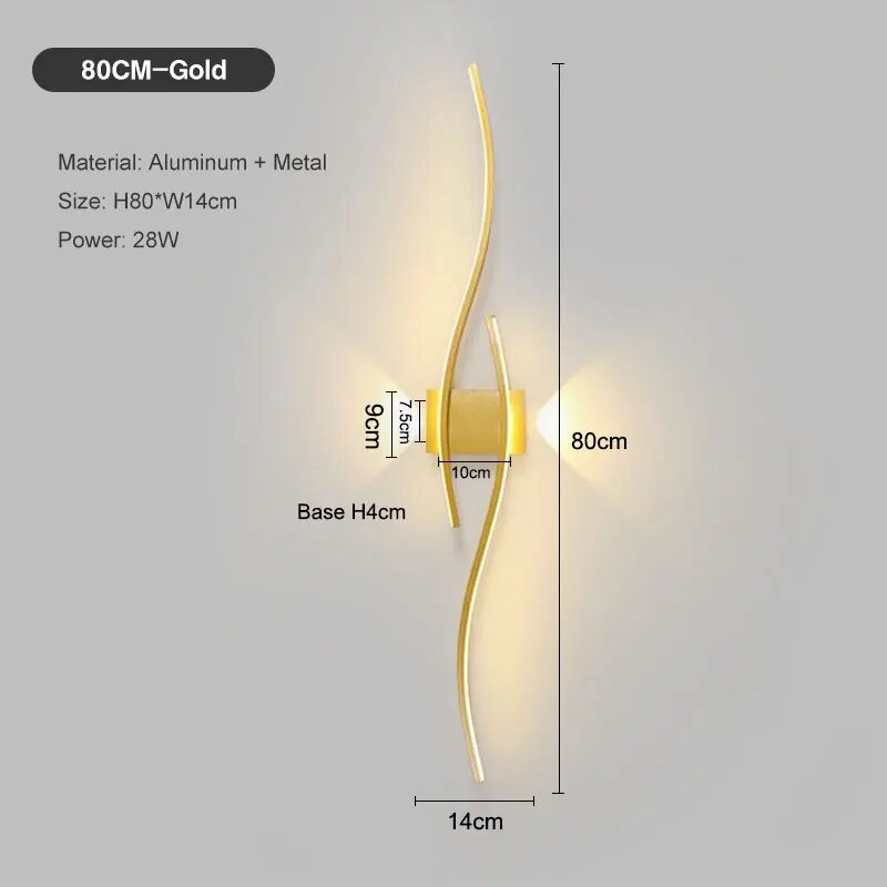 Настенный светильник A Gold 80cm, нейтральный свет