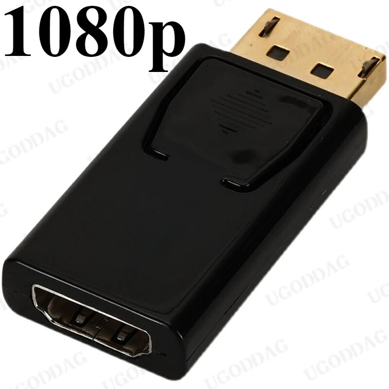 Порт дисплея 1080P на HDMI-совместимый адаптер «папа-мама» DP-HDMI-совместимый видео-аудиокабель для ПК, ТВ, ноутбука, проектора