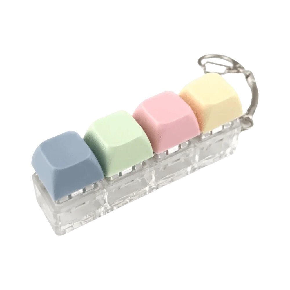 3/4/9 клавиш антистресс кнопка-кликер колпачок брелок для ключей на палец колпачки для клавиатуры игрушка DIY клавиатура-кликер игрушка для взрослых для облегчения