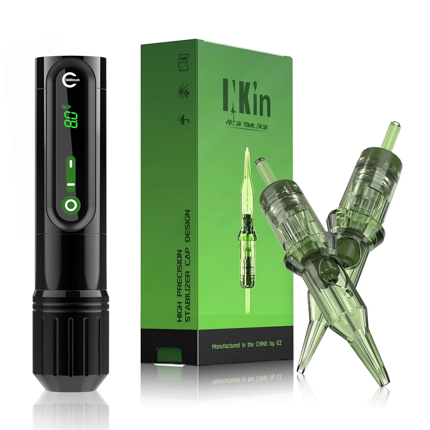 EZ P2 EPIC Беспроводная тату-машинка 5000 мАч P2 EPIC- Black