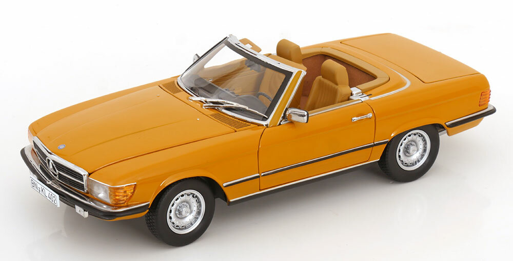 Модель коллекционная NOREV Mercedes 450 sl R107 with removable softtop 1975 ochre yellow/black
