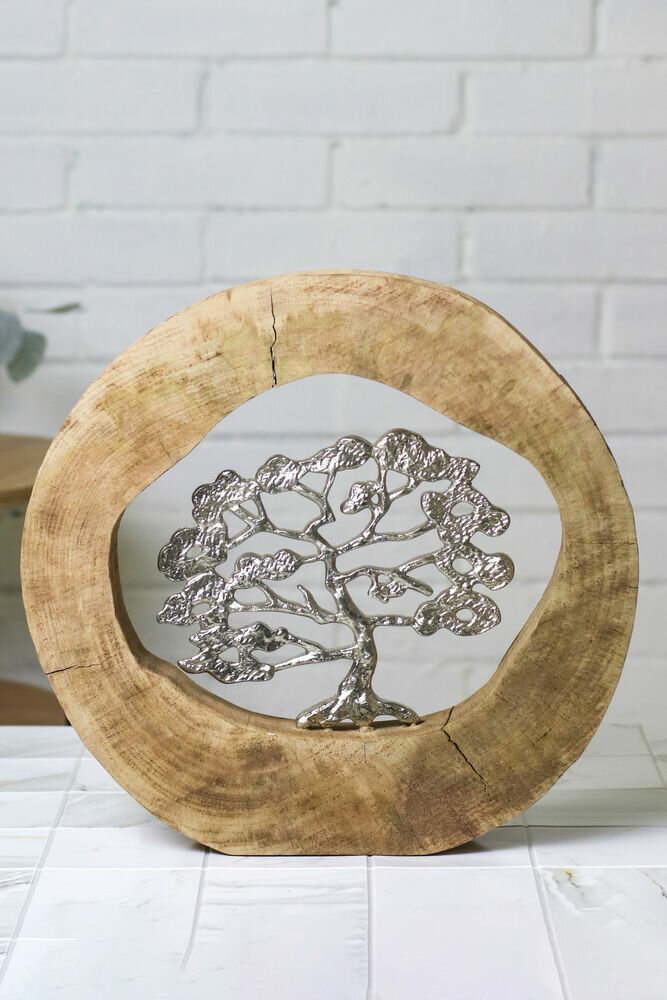 Декоративная фигура дерево друидов, дерево, металл, 33 см, Boltze 1009243