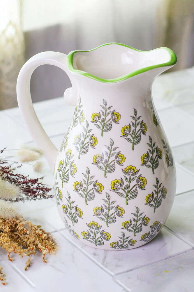 Декоративный кувшин зверобой, керамика, 18 см, Boltze 2055177