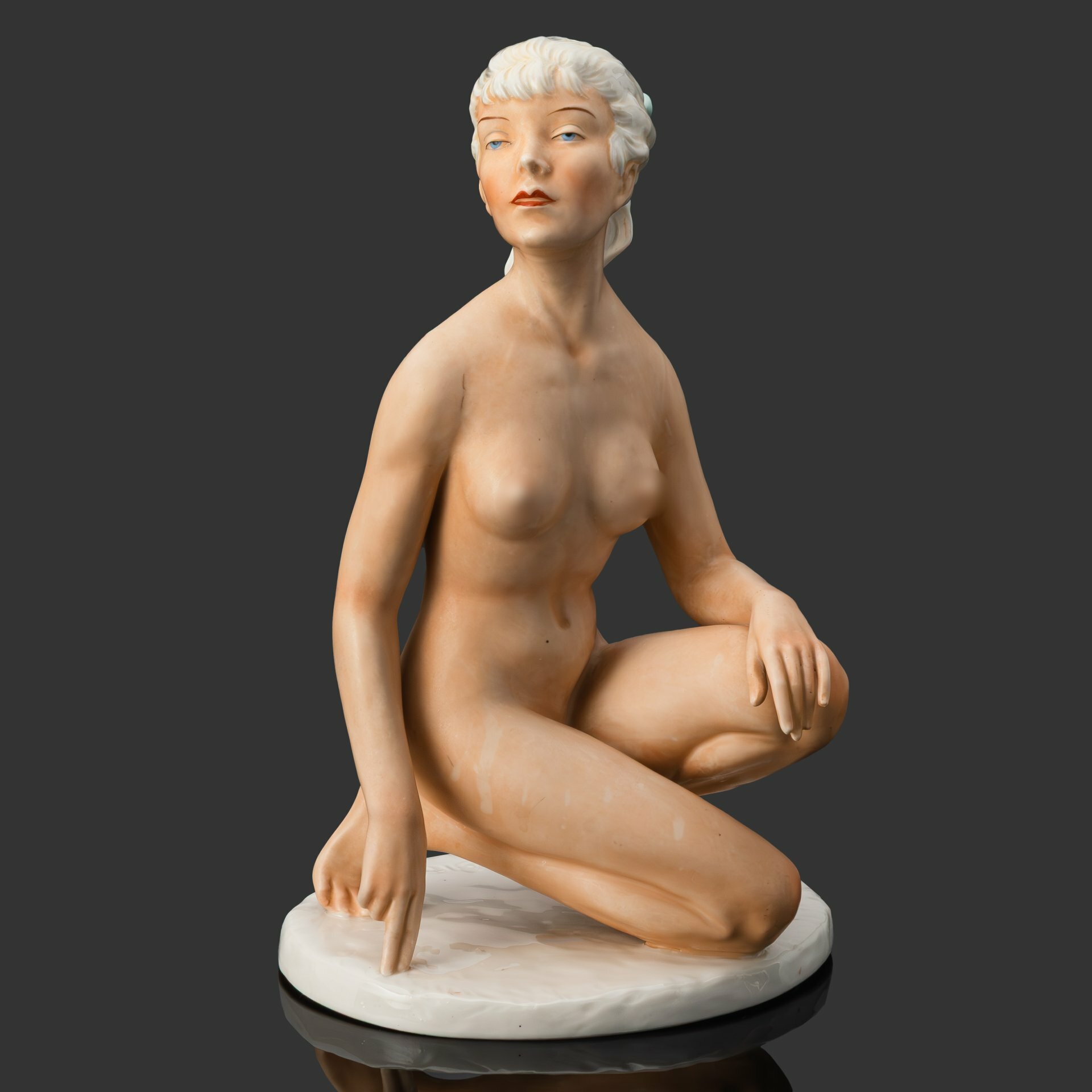 Статуэтка "Обнажённая", автор Kurt Steiner (Курт Штайнер), фарфор, роспись
