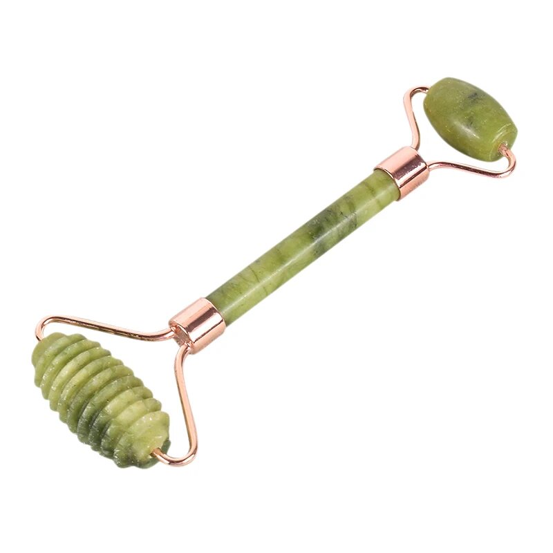 Ролик Для Лица Гуаша Из Розового Золота, Массажер Из Натурального Нефрита С Формой Пилобала, Скребок Для Тела